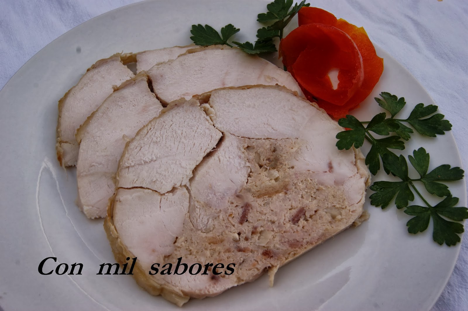 Con mil sabores: POLLO RELLENO (Especial Nochebuena)