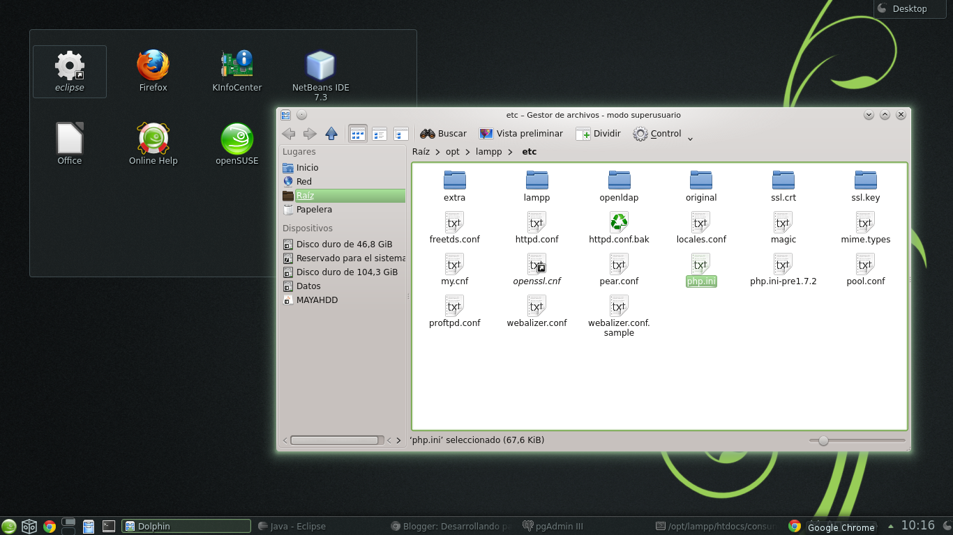 Preparar Apache De Xampp Para Acceder A Postgres Linux Suse 123
