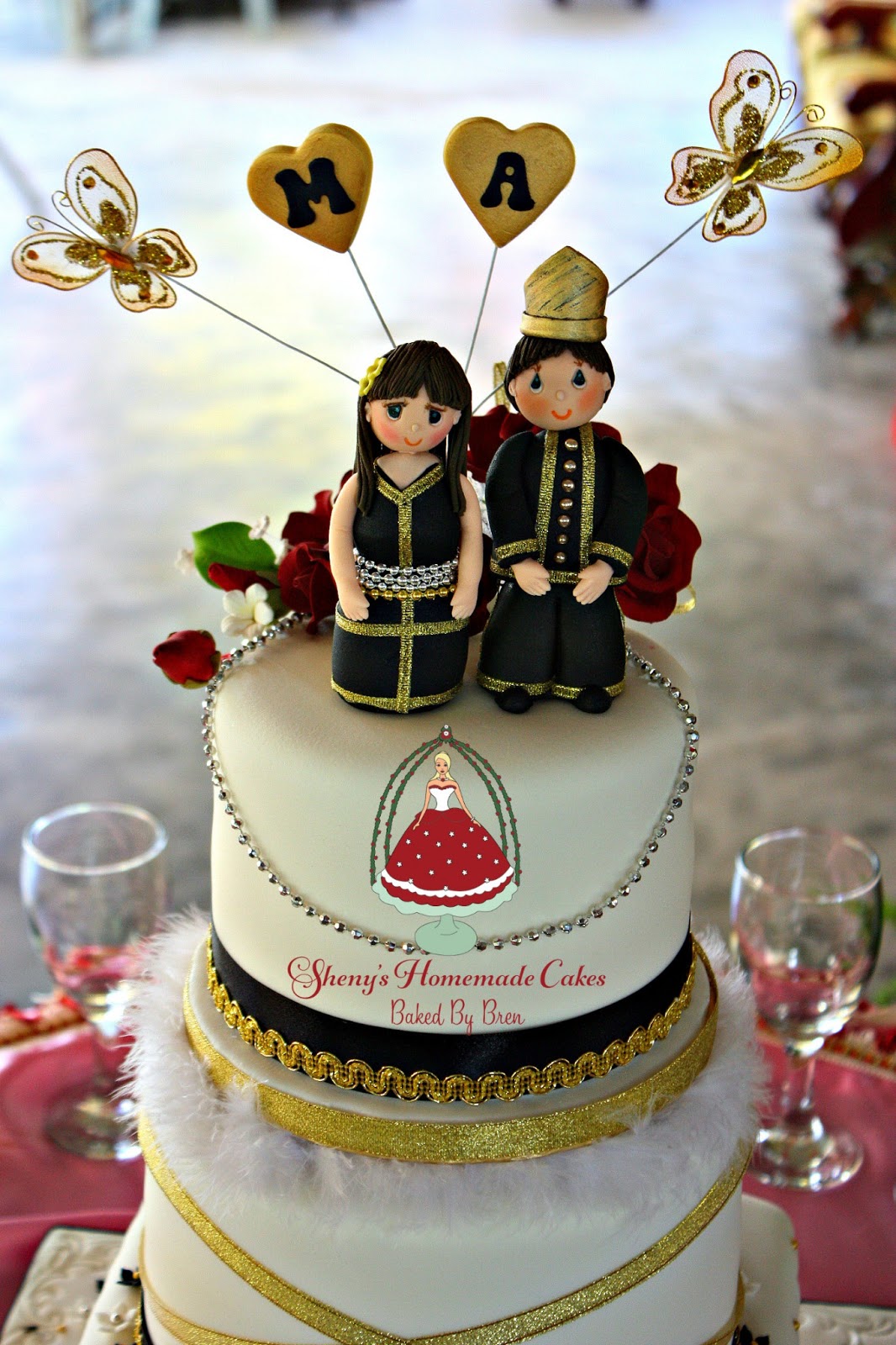 Sheny's Homemade Treats: Traditional Kadazan Theme Wedding Cake