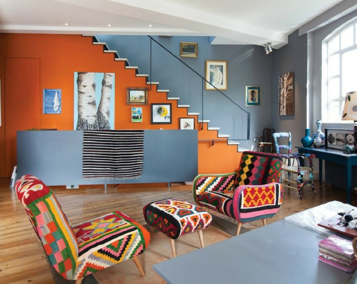 Orange 77 wall color ideas with positive effects - Diy Fun World