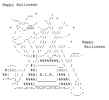Halloween ASCII Art