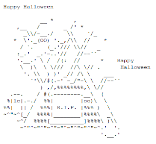 Halloween ASCII Art: Ghosts