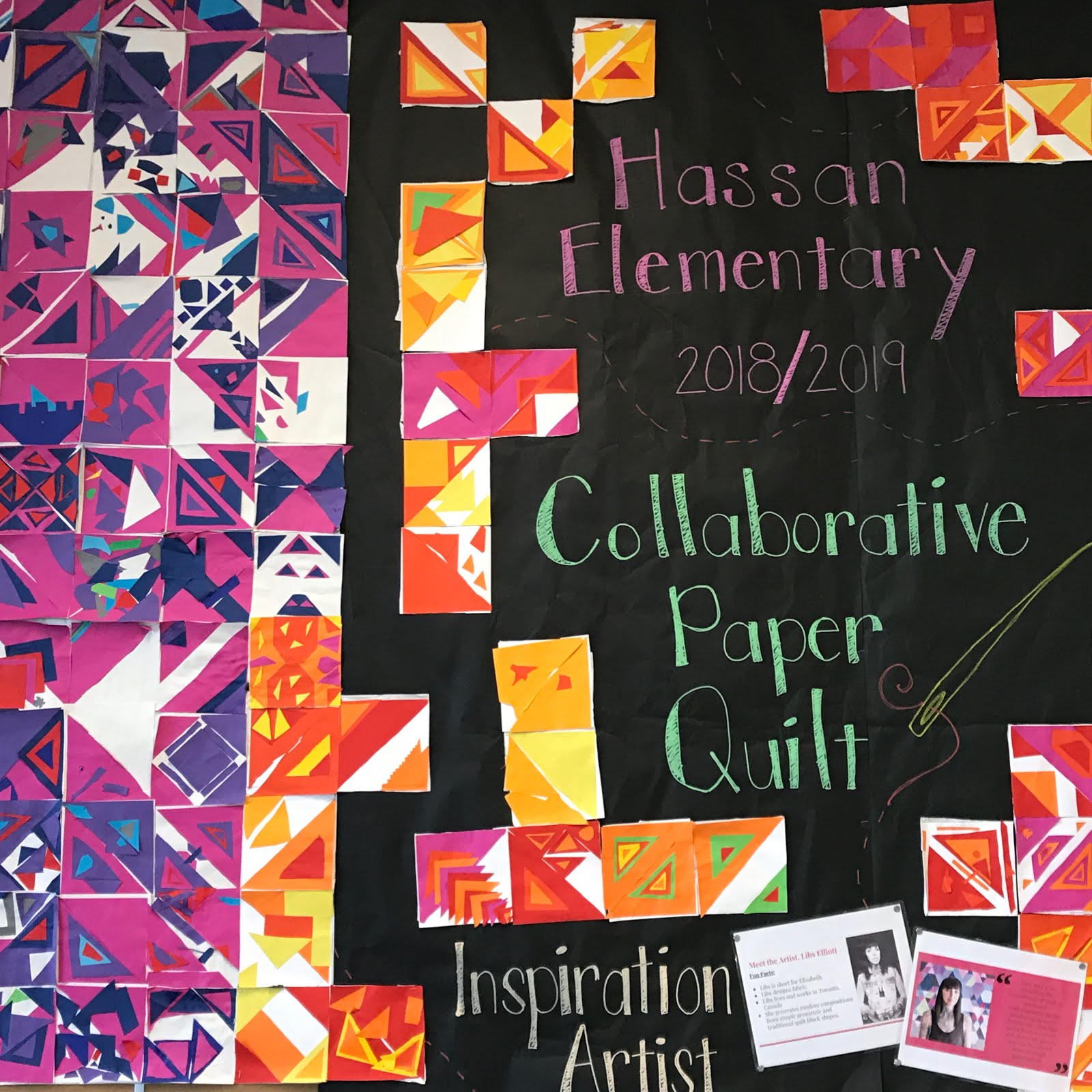Mini Matisse: Collaborative Paper Quilt