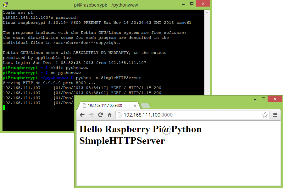 Hello Raspberry Pi Run Simple Server On Raspberry Pi With Python