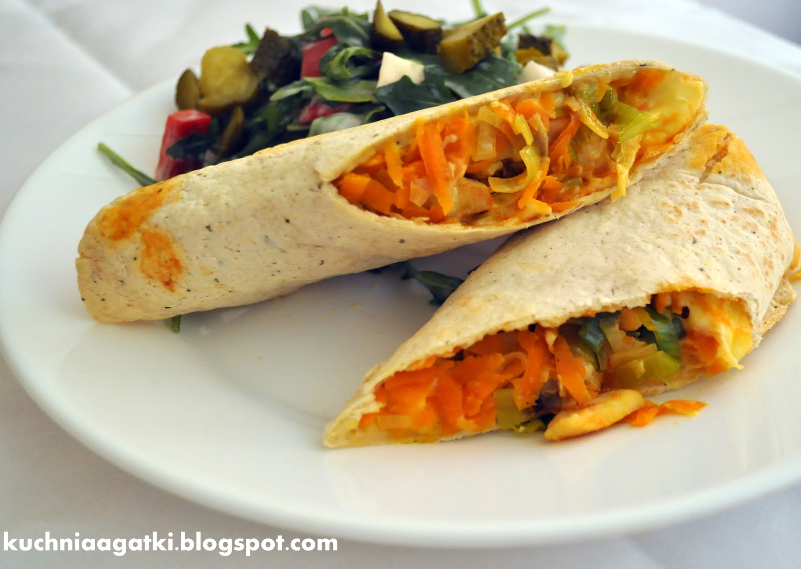 KUCHNIA AGATKI: Wrapy z kurczakiem