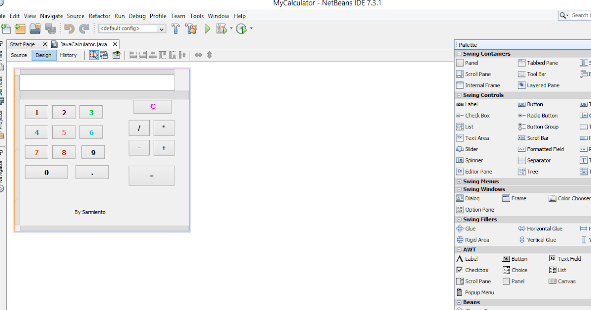 Lee y aprende: Aplicacion -Calculadora- en NetBeans
