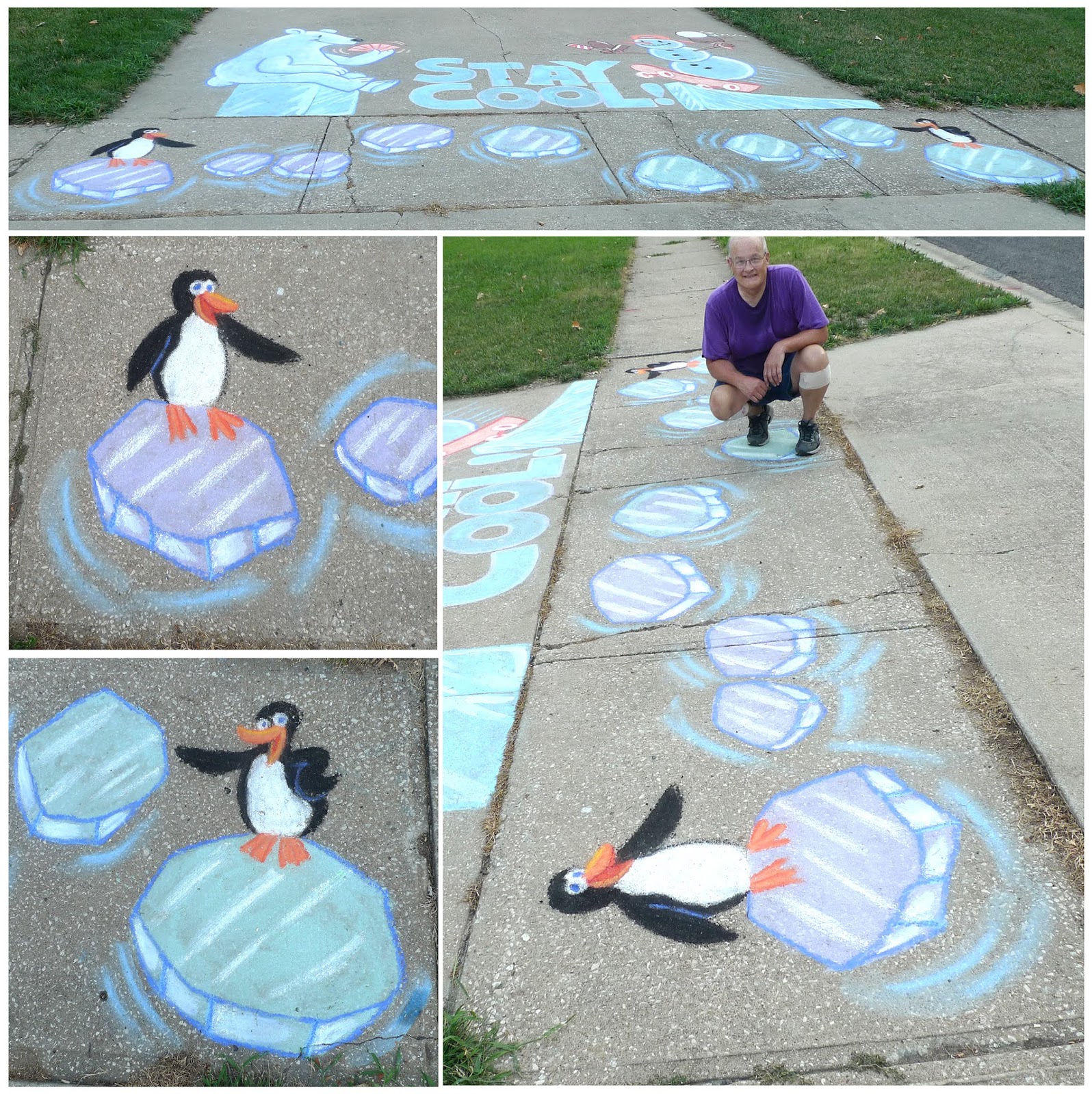 LUDstuff!: CHALK ART: "Stay Cool!"