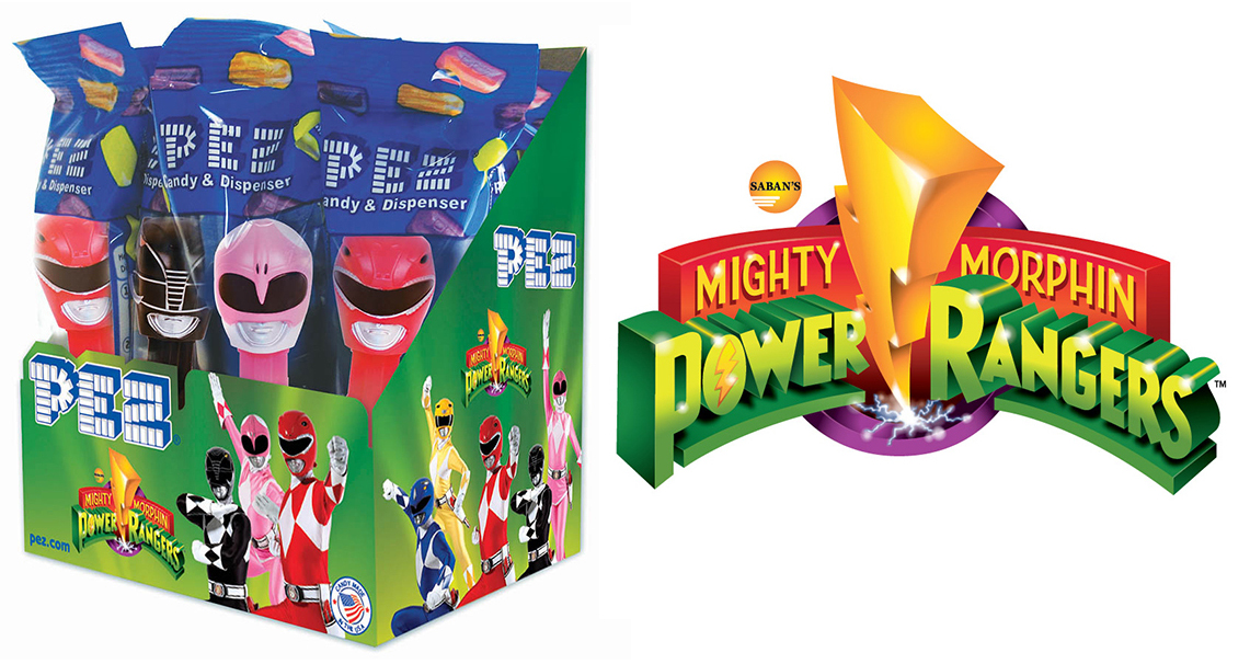 PEZILLA : PEZ POWER RANGERS