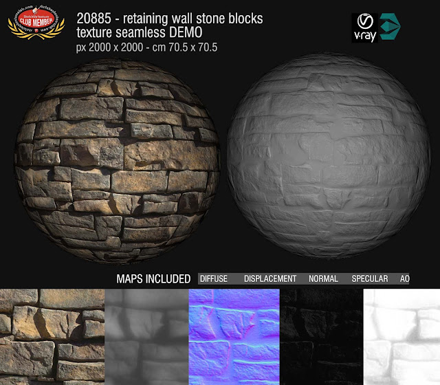 New excellent Retaining Walls stone seamless textures and maps