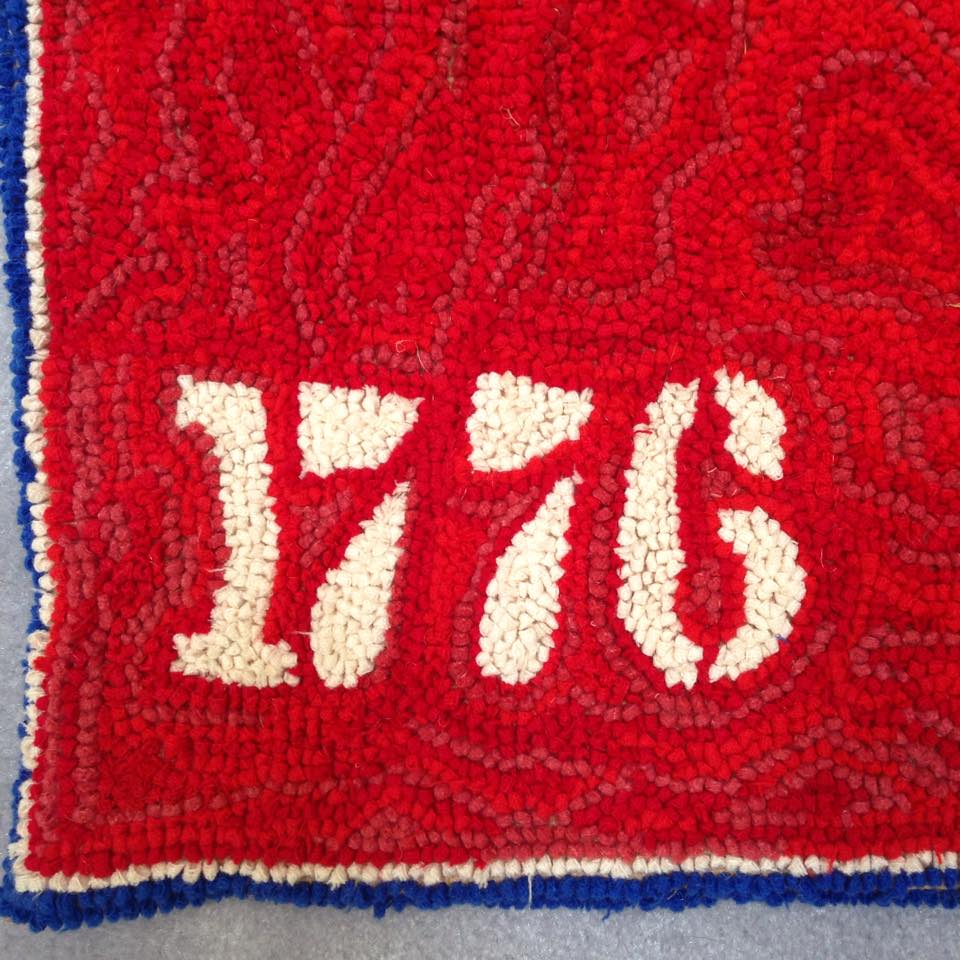 Wonkyworld: Wordless Wednesday: Bicentennial Hooked Rug from Woodstock, NY
