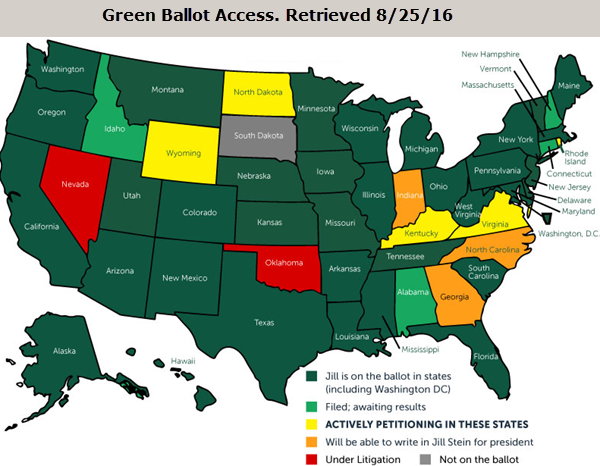 jobsanger: Libertarian And Green Parties Are Not On All 50 State Ballots