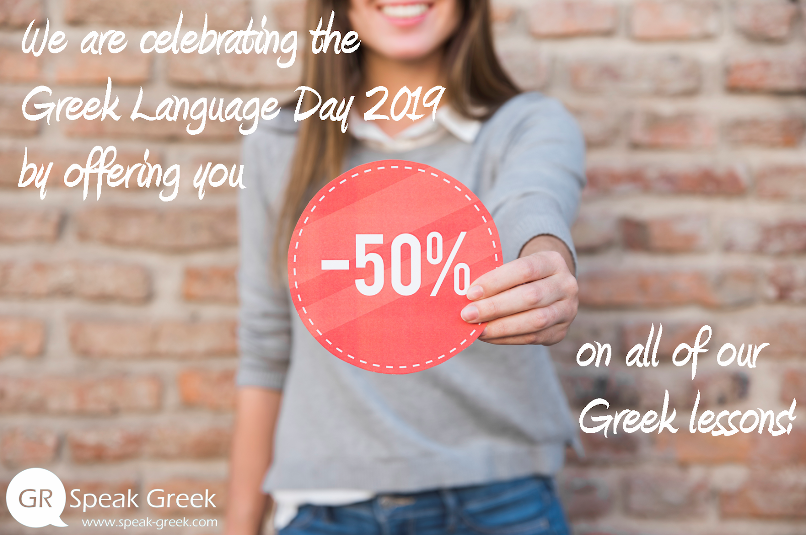 Greek Language Day 2019 - 50% off! ~ Speak Greek®