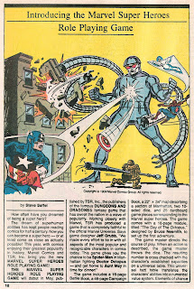 Marvel Comics of the 1980s: 1984 - TSR's Marvel Superheroes Roleplaying ...