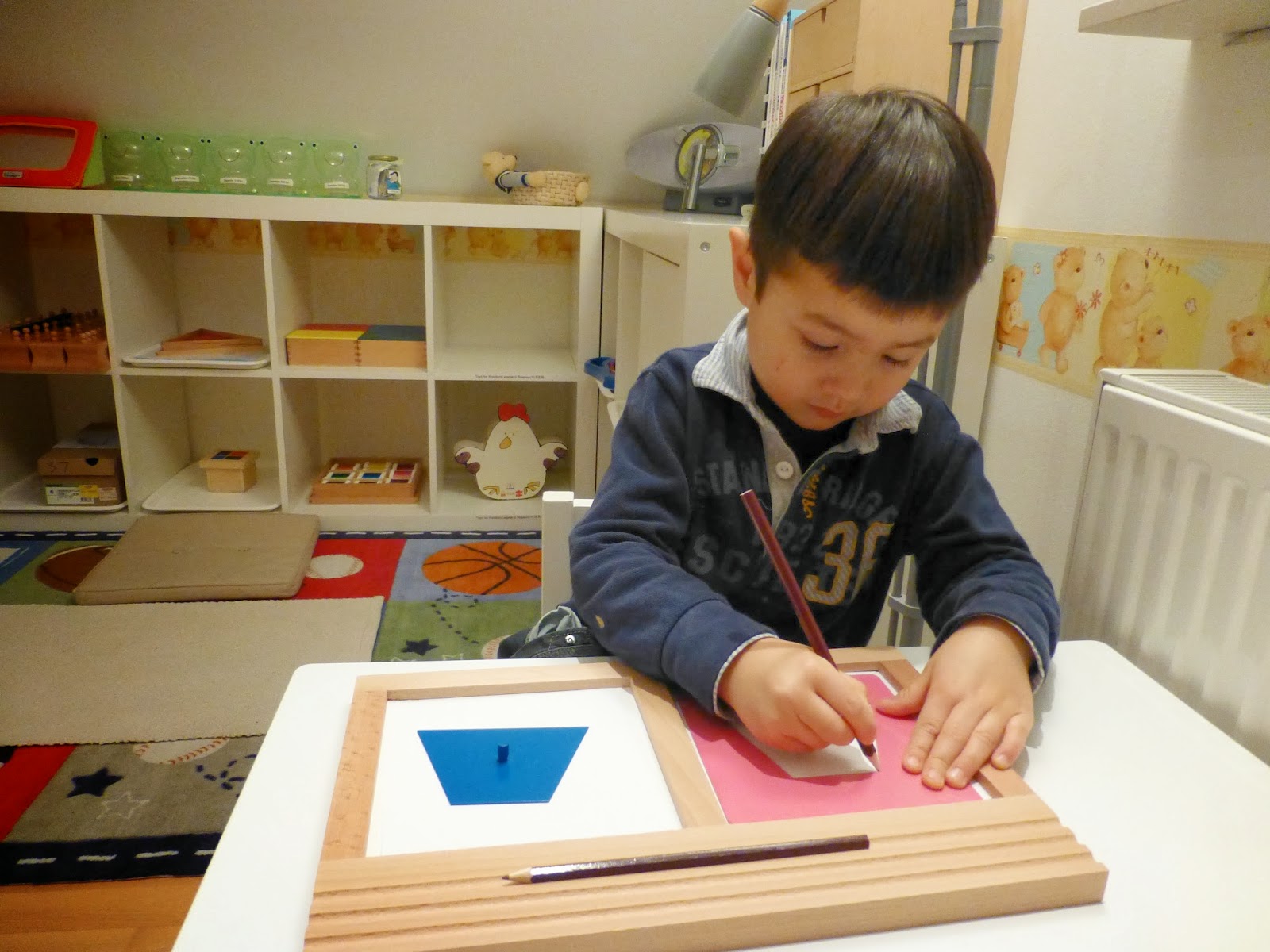 Family FECS: Montessori Activity: Metal Inserts