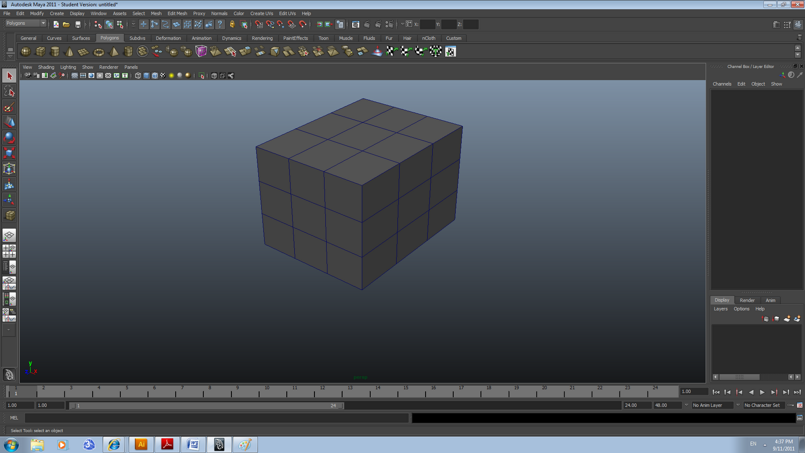 IN3D: Week 2 Lab 2 (Cardboard box modelling)