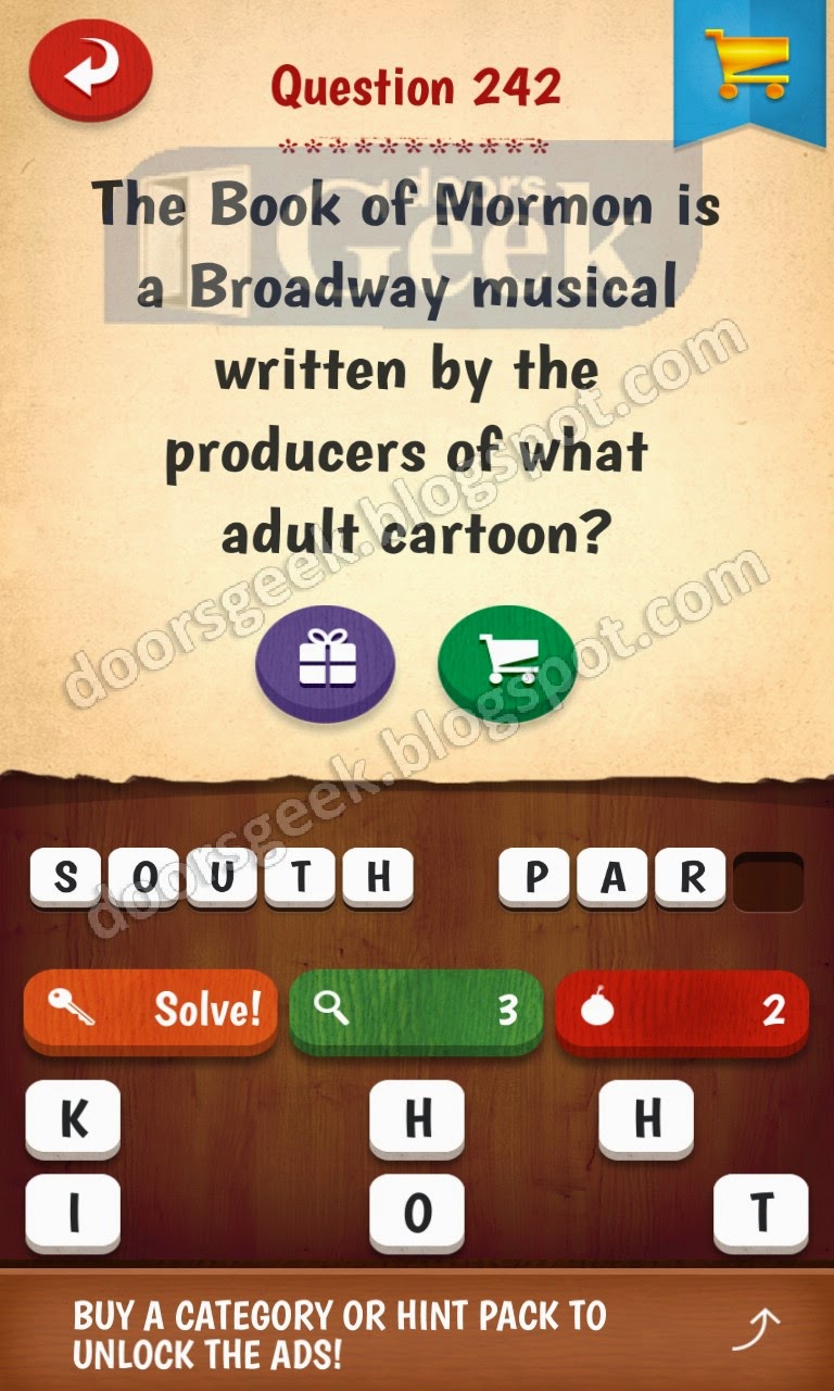 The American Quiz - Level 242 ~ Doors Geek