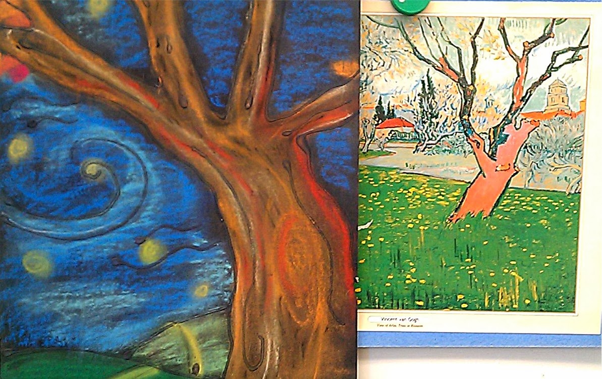 The David Lubin Art Studio: Expressive Tree in a Landscape