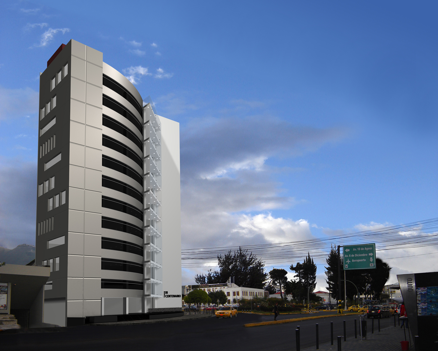 Jose Mena G: Torre Bi-Centenario, Edificio Corporativo, Quito, Ecuador ...