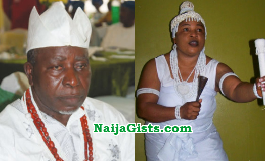 Photos: Chief Jimoh Aliu Aworo & 2 Wives Meet Ex-Wife Orisabunmi At Ade ...