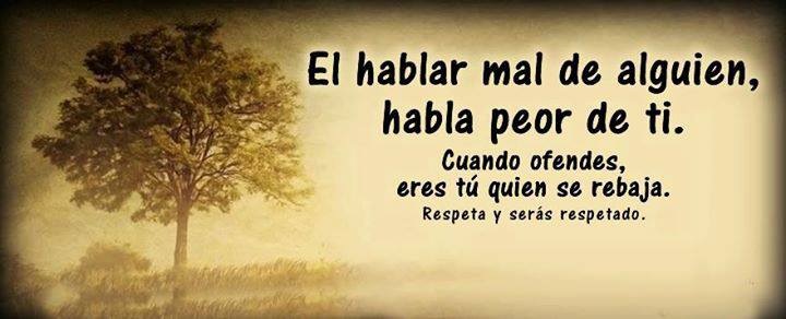 Imagenes con Frases: Hablar mal de alguien