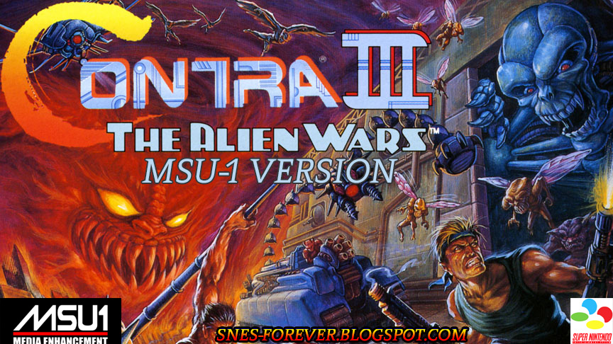 Super Nintendo para sempre!: Contra III - The Alien Wars MSU-1