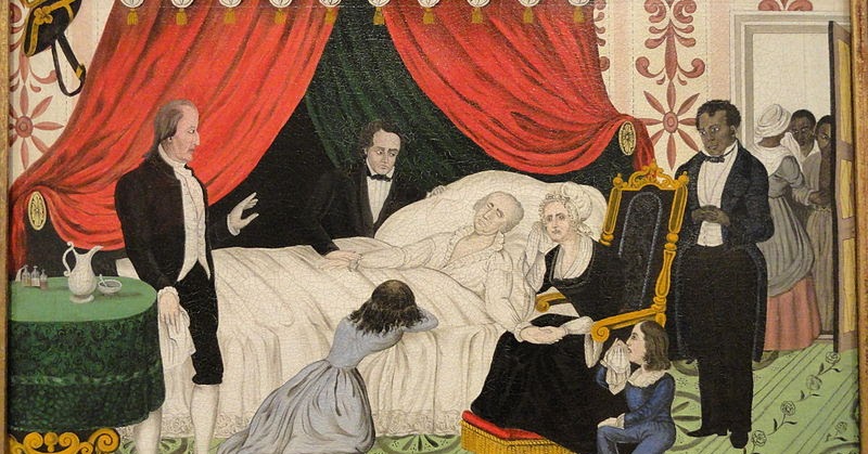 Inside the Apple: Postcard Thursday: The Death of George Washington