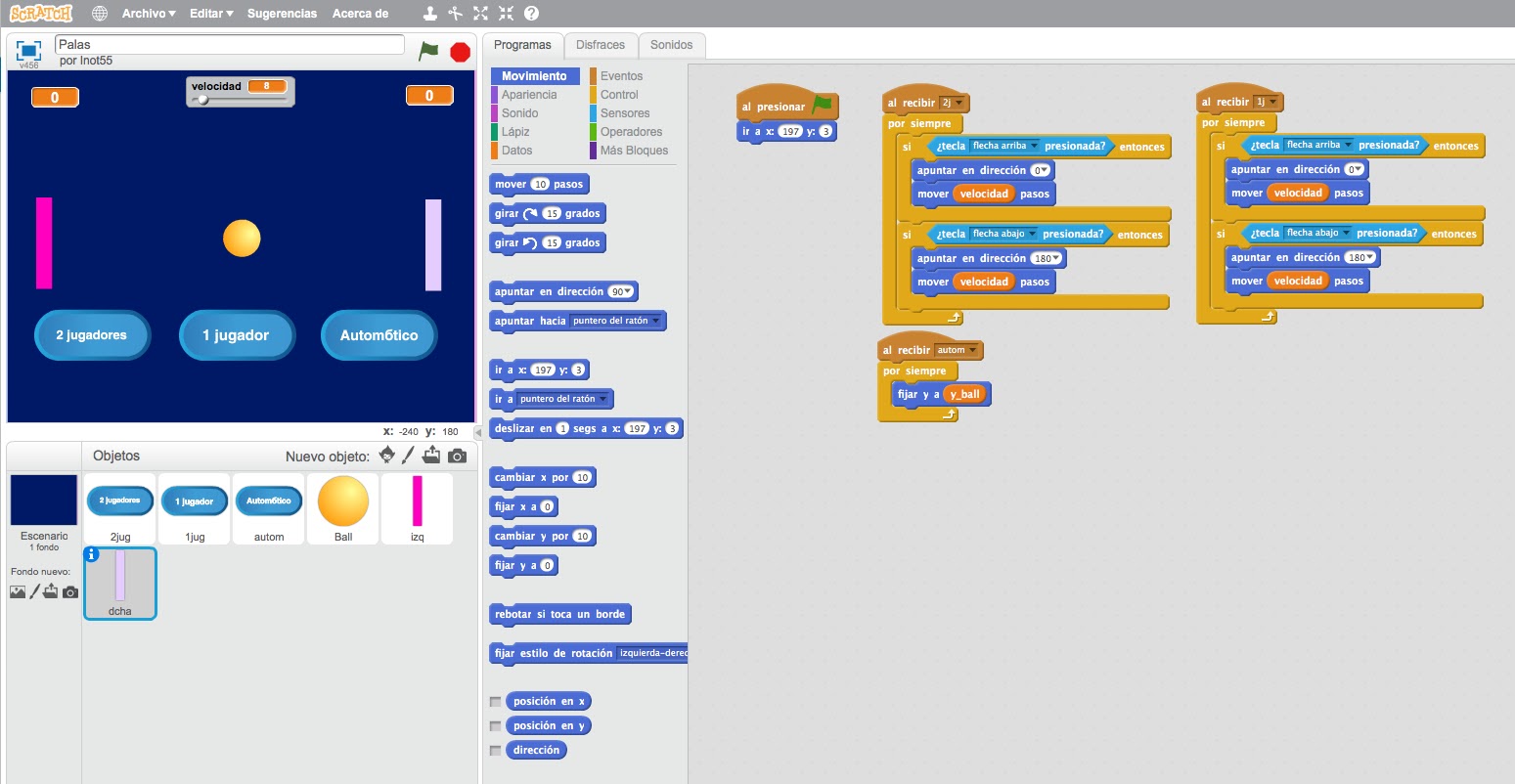 Competencias clave con Scratch: Actividades realizadas durante el ...