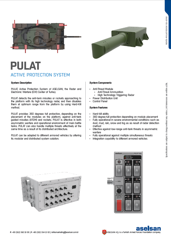 Kaplan MT Tank Displayed with New Active Protection System at IDEF 2019 ...