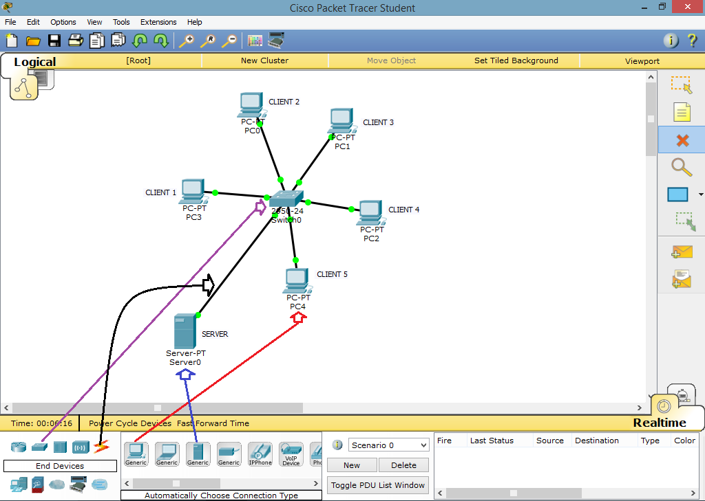 Setting IP STATIC pada Packet Tracer
