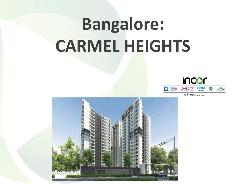 Incor Carmel Heights - Pre Launch Project Whitefield Bangalore | Smart ...