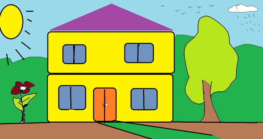 Casa en paint - Imagui