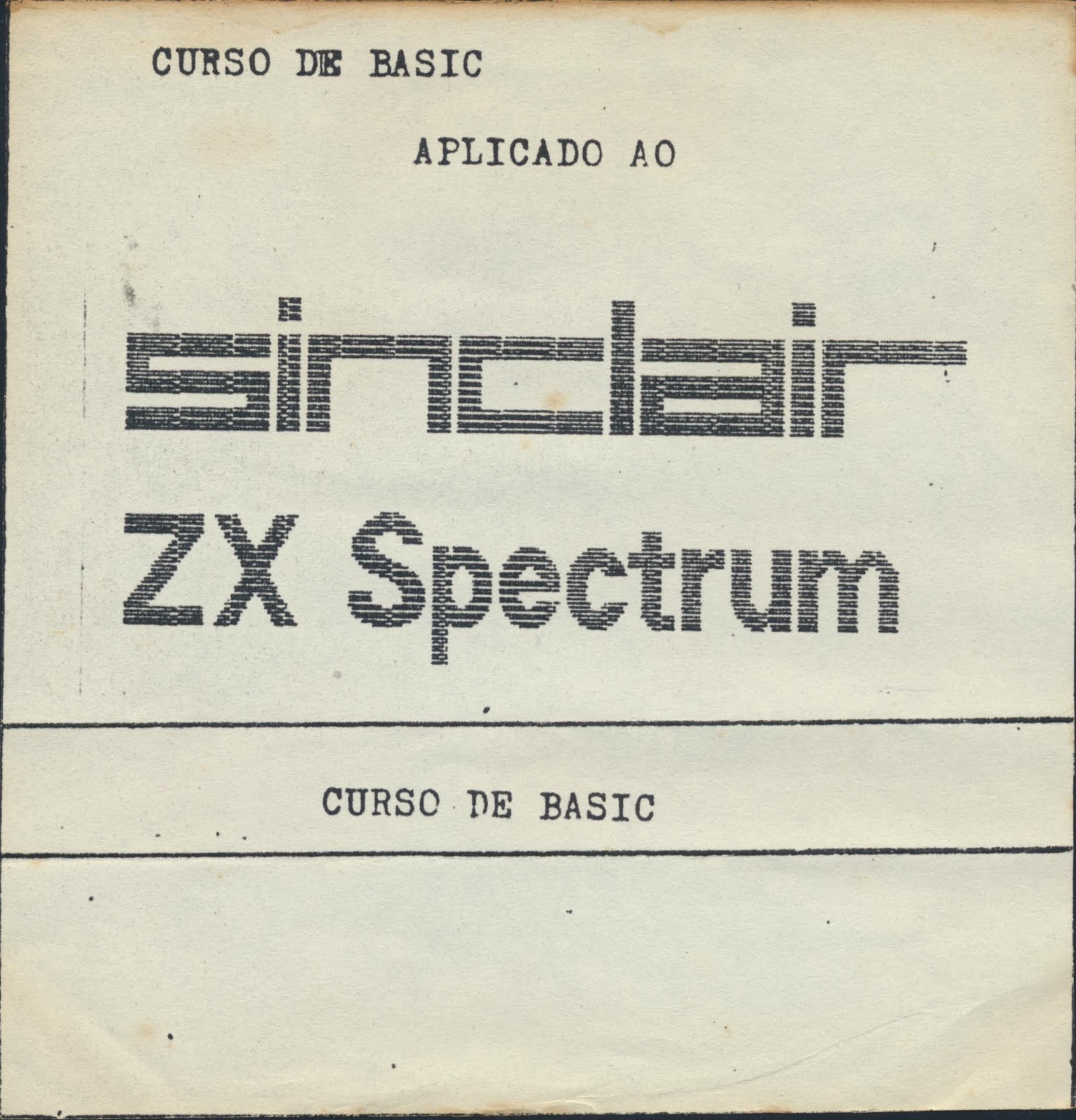 Planeta Sinclair: Curso de Basic (MIA)
