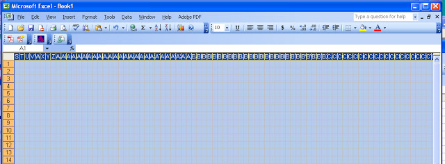 LiaKnits: How to Make a Knitting Chart in Excel