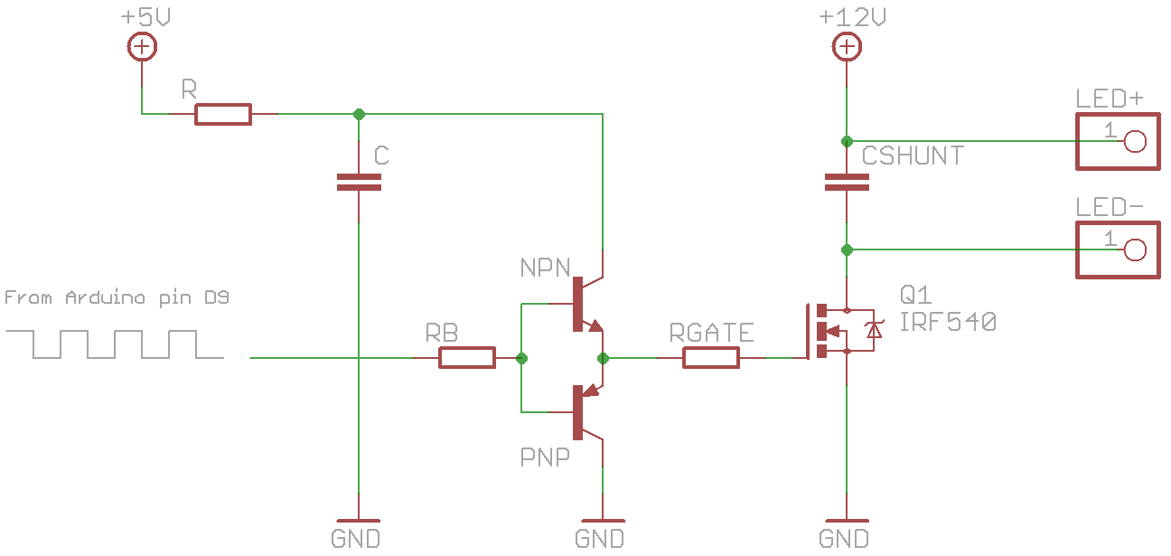 starlight: Dimming a 12V LED strip with a mosfet and PWM