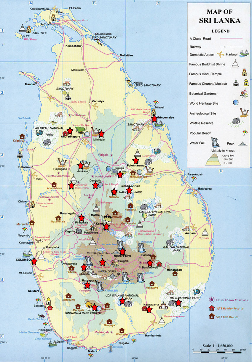 Sri Lanka Travel Guide, best places, maps & all details: SRI LANKA