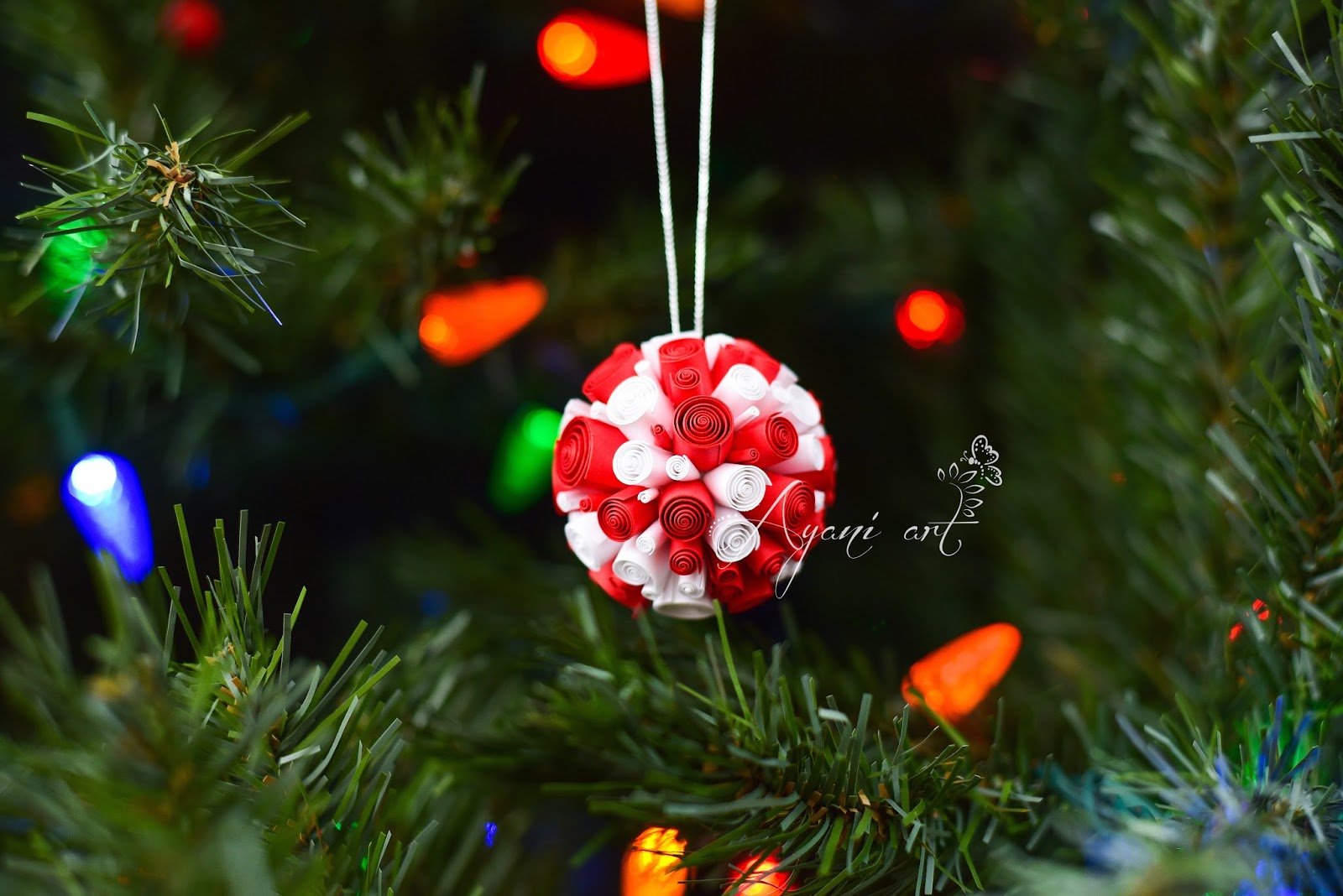 Ayani art: Quilling Christmas Ball Ornaments