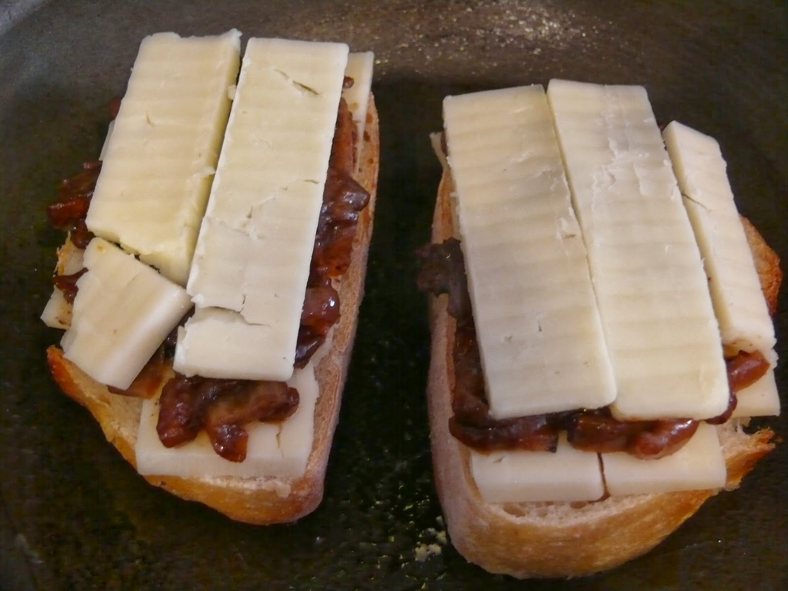 Imperfect & Fabulous: Balsamic & Bacon Caramelized Onion Grilled Cheese