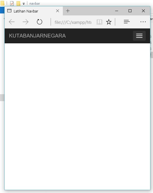 Membuat Navbar (responsive) dengan Bootstrap