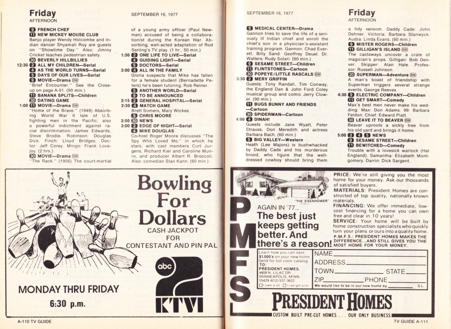 Garage Sale Finds: What was on TV September 10th through 16th, 1977 ...