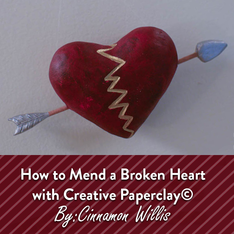 Creative Paperclay® air dry modeling material: How to Mend a Broken Heart