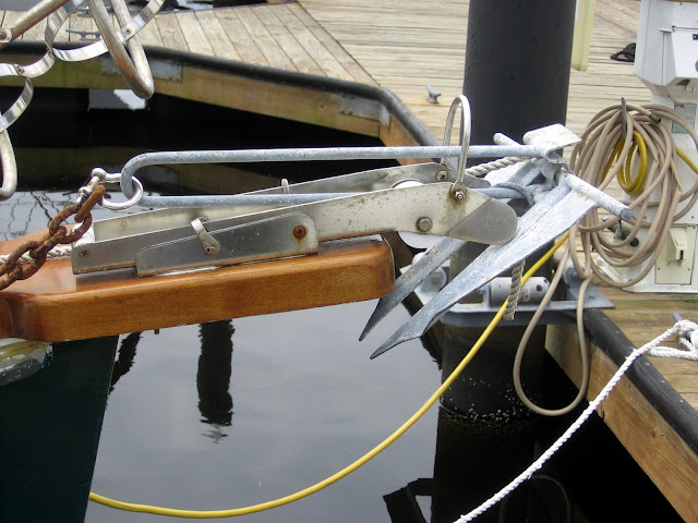 Dick and Libby's Tarwathie Cruising Log: Storing Anchors