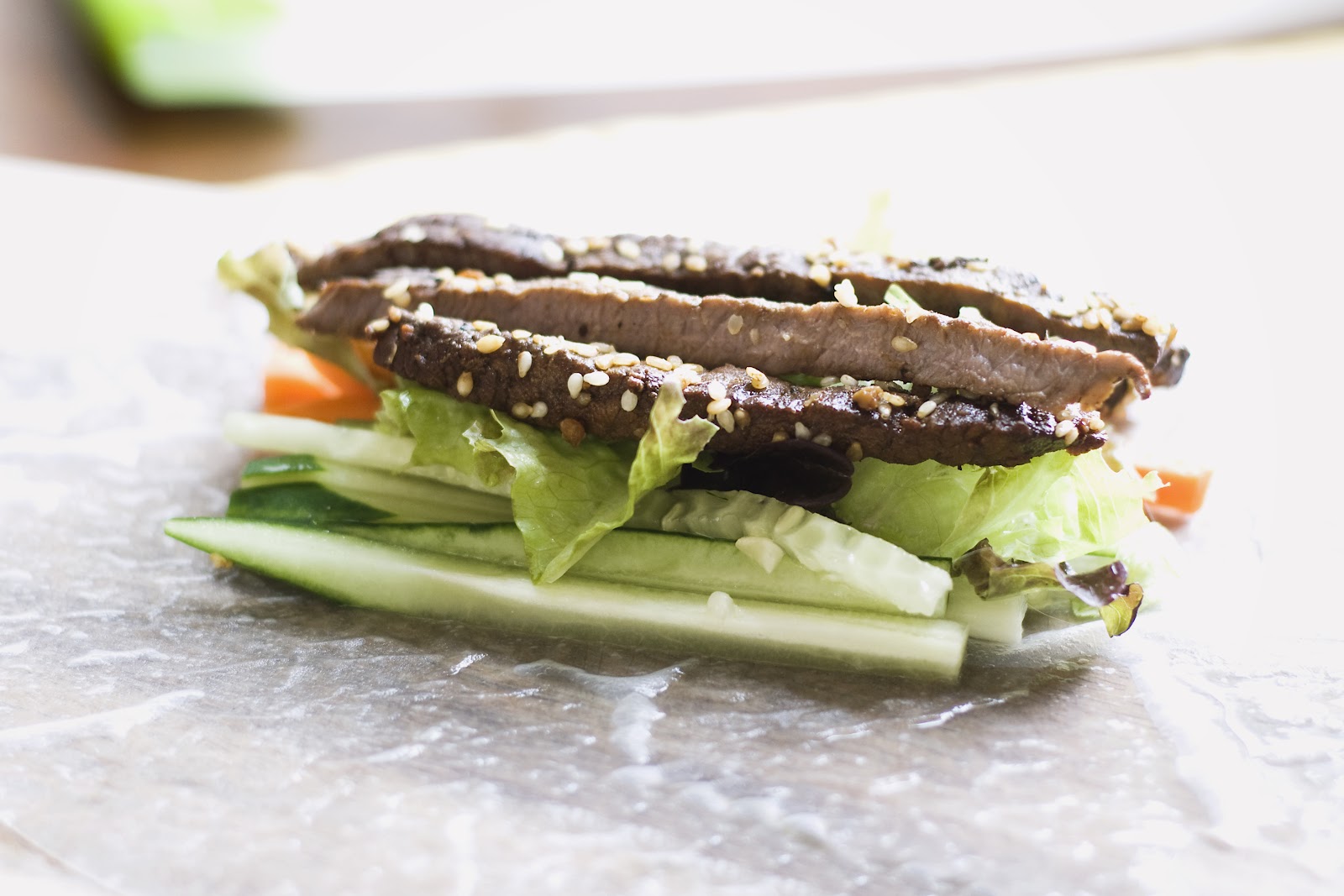 Simply Gourmet: Steak Spring Roll with Red Wine Reduction