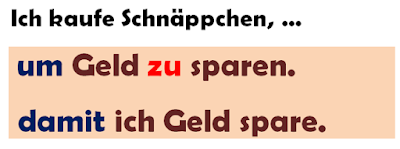 Deutsch B2-1: um... zu / damit
