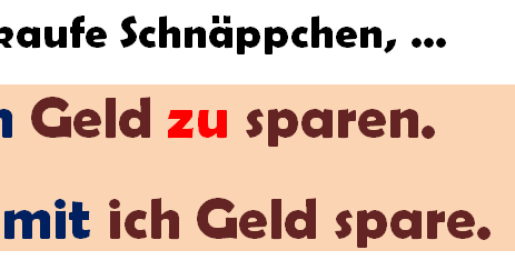 Deutsch B2-1: um... zu / damit