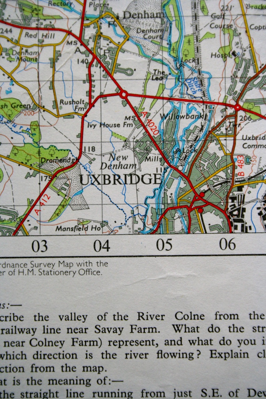 Vintage School Maps: No. 25 - Geography OS Map Teaching Resource