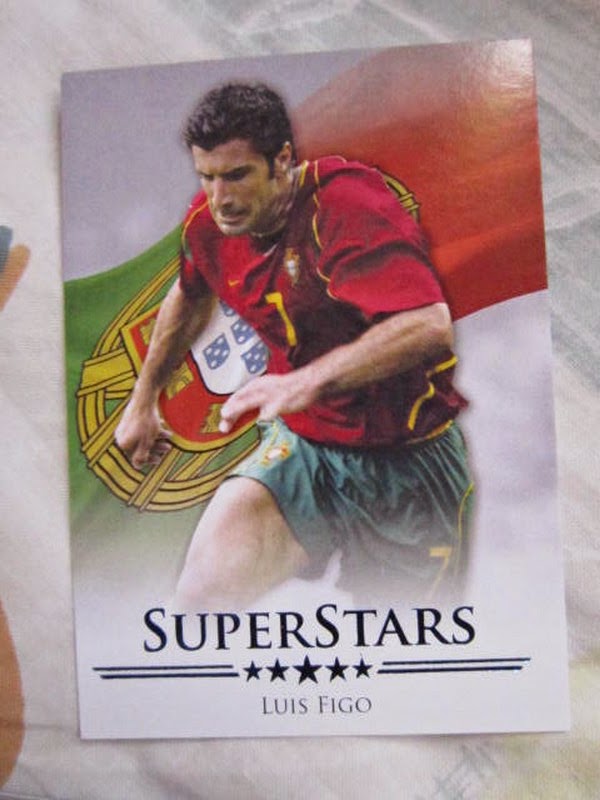 Marvelous Penang Toy Collection: Futera Series 4 Superstars Luis Figo card