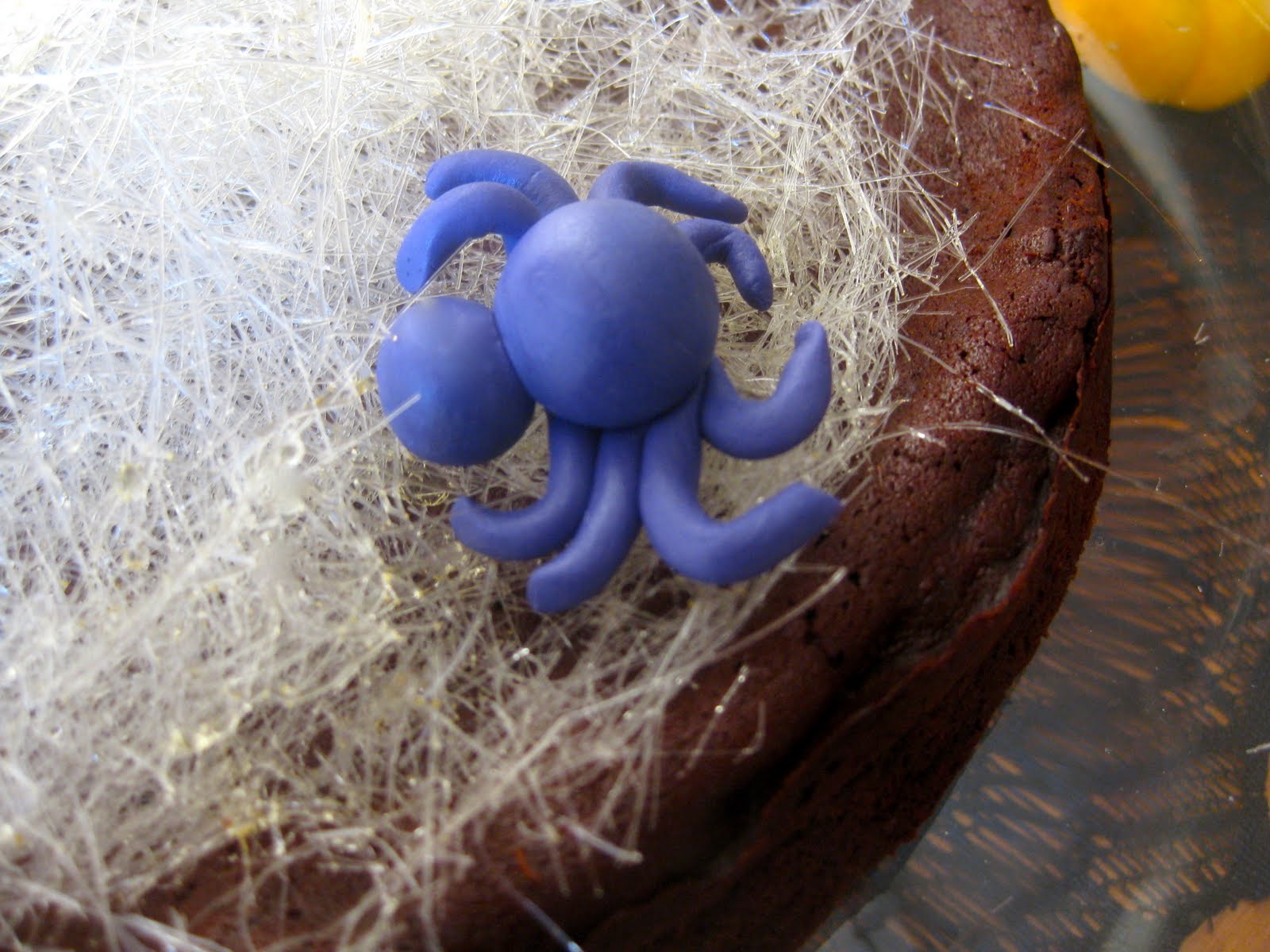 Pixie Crust: Spun Sugar Spider Web Flourless Chocolate Cake (GF)