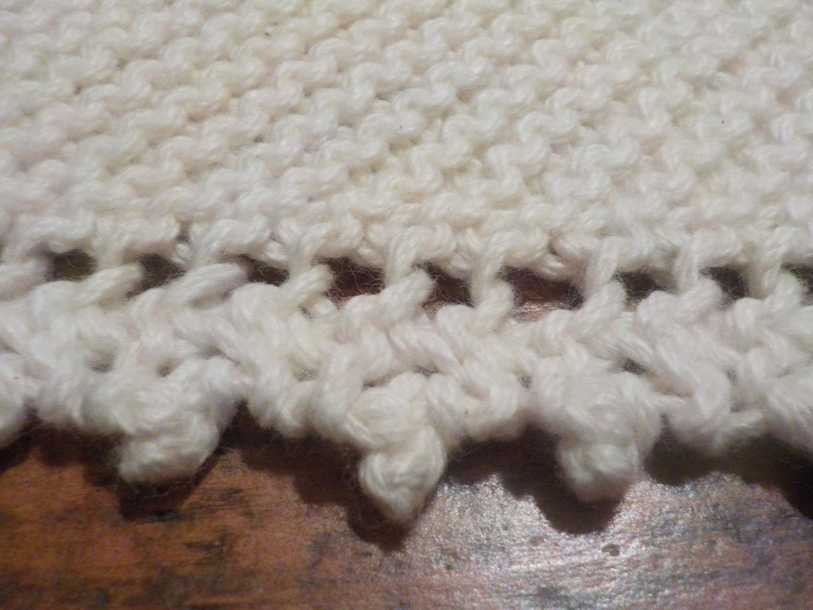 a hopeful nature: Pretty Picot Edge Washcloth