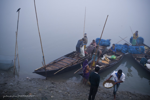 On the banks of the river Brahmaputra