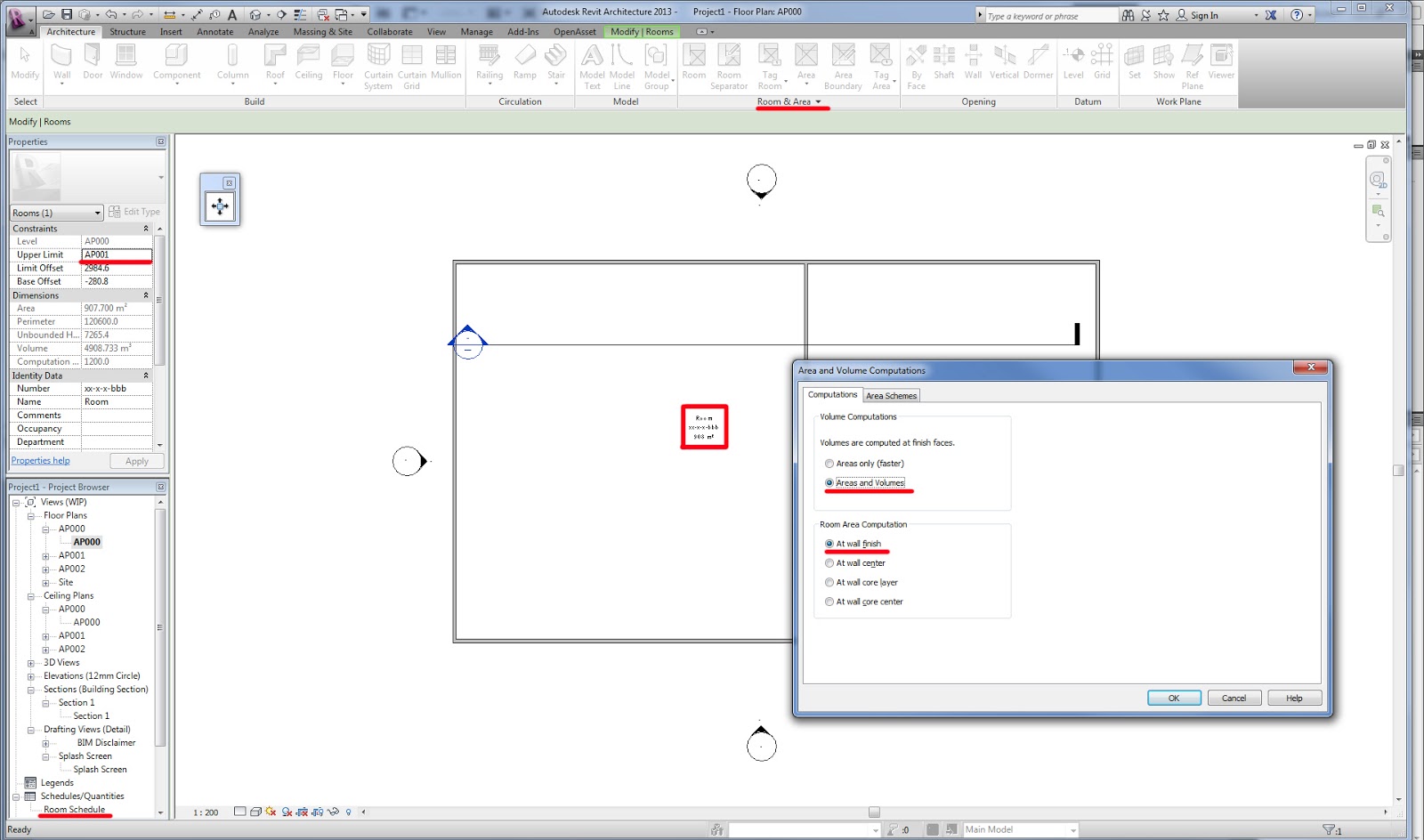 BIM & ICT Services: BIM & ICT Revit Areas and Colour Schemes